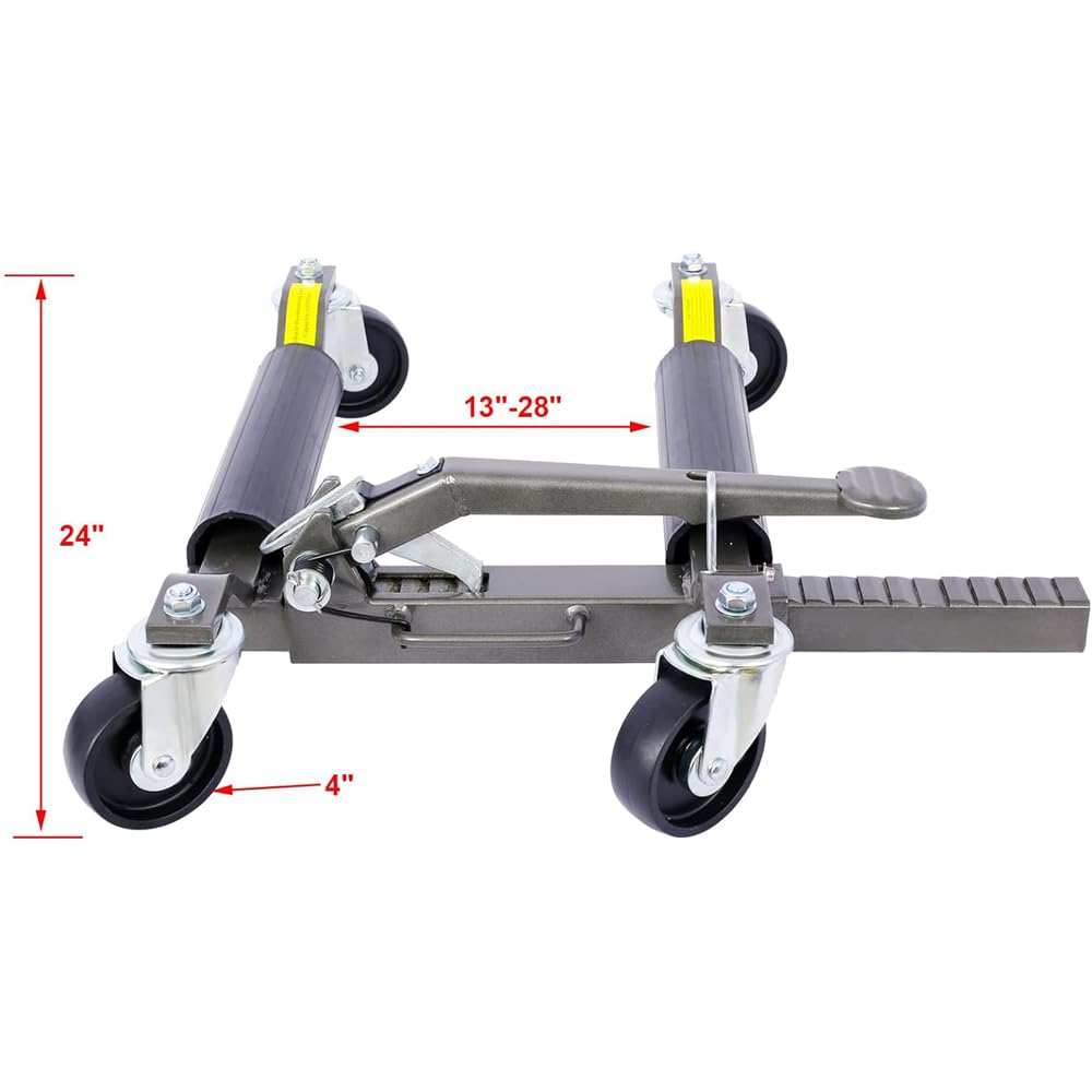 Aoile Car Wheel Dolly Set of 4, Car Dolly Set of 4, 6000 LBS Car Skates ...