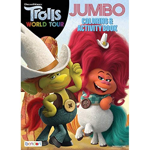 Trolls World Tour Jumbo Coloring and Activity Book : Amazon.in: Books