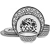 Amazon.com | Lechoo Melamine Dinnerware Sets-12pcs Melamine Plates and ...