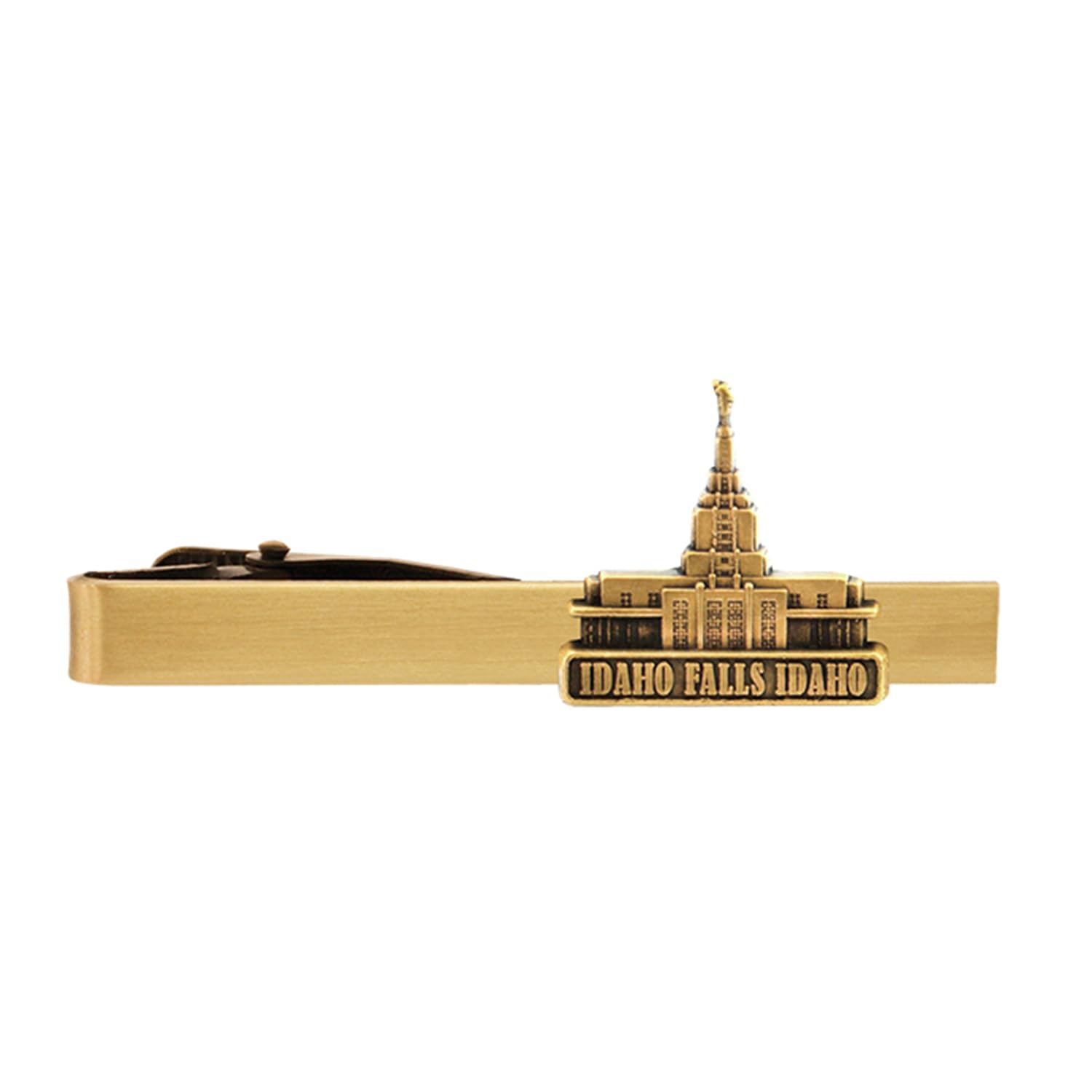 Amazon.com: Ringmasters LDS Idaho Falls Idaho Temple Gold Steel Tie Bar ...