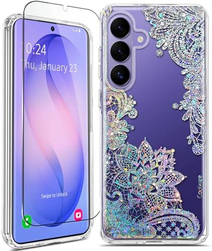 Amazon.com: Coolwee Clear Glitter for Samsung Galaxy S26 Plus Case 6.7 ...
