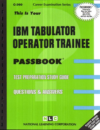 Amazon.com: IBM Tabulator Operator Trainee(Passbooks): 9780837303604 ...