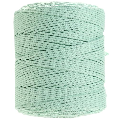 GOHOF Macrame Cord 4mm x 310m Premium Cotton Macrame Rope, 4 Strand ...