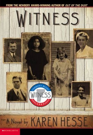 Witness: Hesse,Karen: 9780439530897: Amazon.com: Books