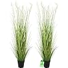 Amazon.com: Jexine 2 Pcs Tall Artificial Grass Plant Potted Artificial ...