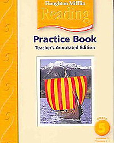 Amazon | Houghton Mifflin Reading Practice Book - Teacher's Edition: Grade 5 Volume 1 ...