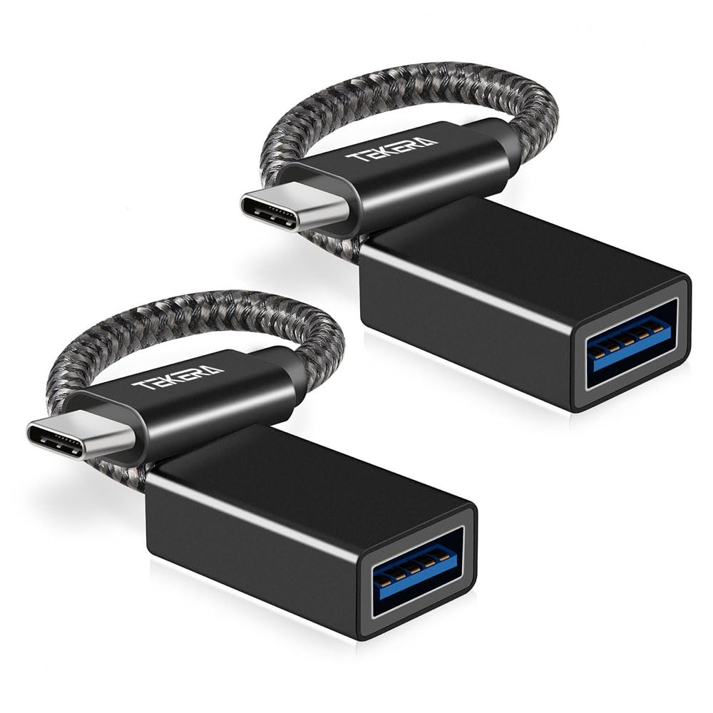 TEKERA USB A to USB C Adapter (2 Pack), 10Gbps USB 3.2 Gen 2 USB C to ...