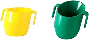 Doidy Cup Bundle - Green & Yellow - 2 Cups Supplied : Amazon.co.uk ...
