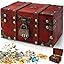 Otauoaea Vintage Wooden Treasure Chest, Storage Treasure Chest with ...