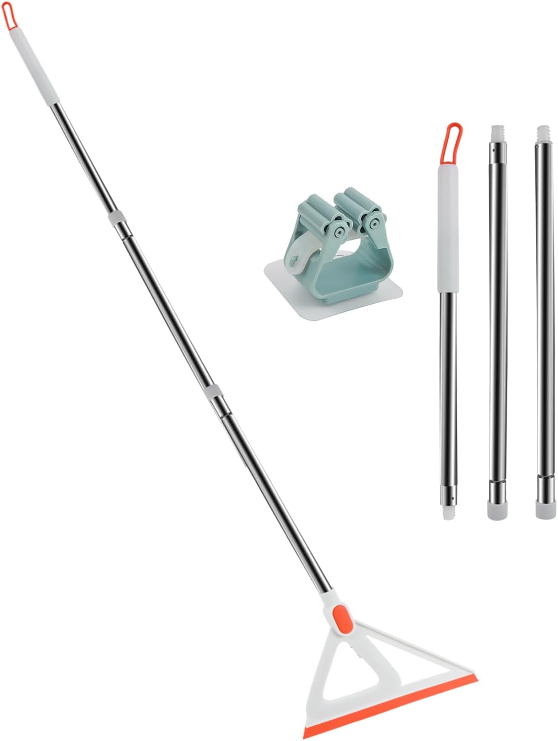 Amazon.com: MCLEN Magic Silicone Broom, Windows, Tiles, Wood, Pet Hair ...