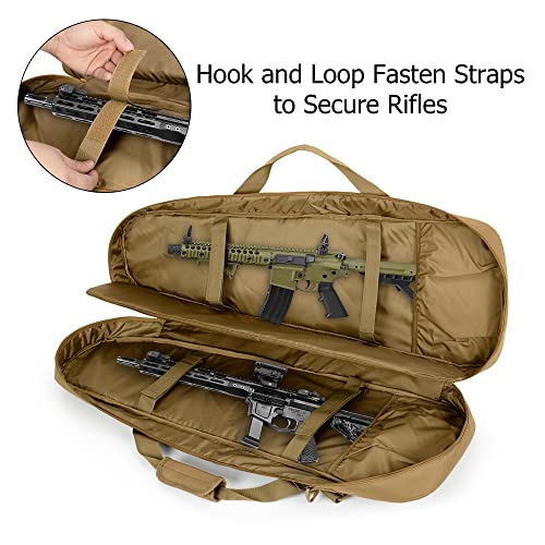 Snapklik.com : DSLEAF Double Short Barrel Rifle Case For 28 Rifles