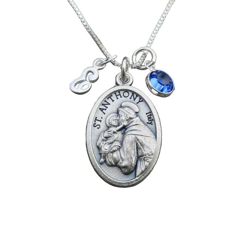 Amazon.com: SAINT ANTHONY Necklace/St. Anthony Necklace/Catholic ...