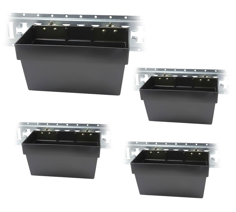 Amazon.com: Mytee Products (4 Pack) Heavy Duty E-Track Storage Bin for ...