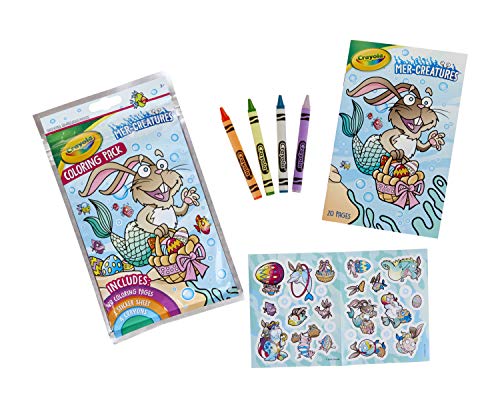 Buy Crayola Mer-Creatures Spring Coloring Pack, 20 Underwater Coloring ...