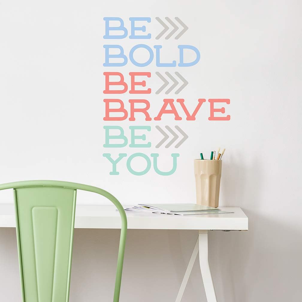 Amazon.com: Paper Riot Co. Inspirational Wall Stickers Be Bold, Be ...