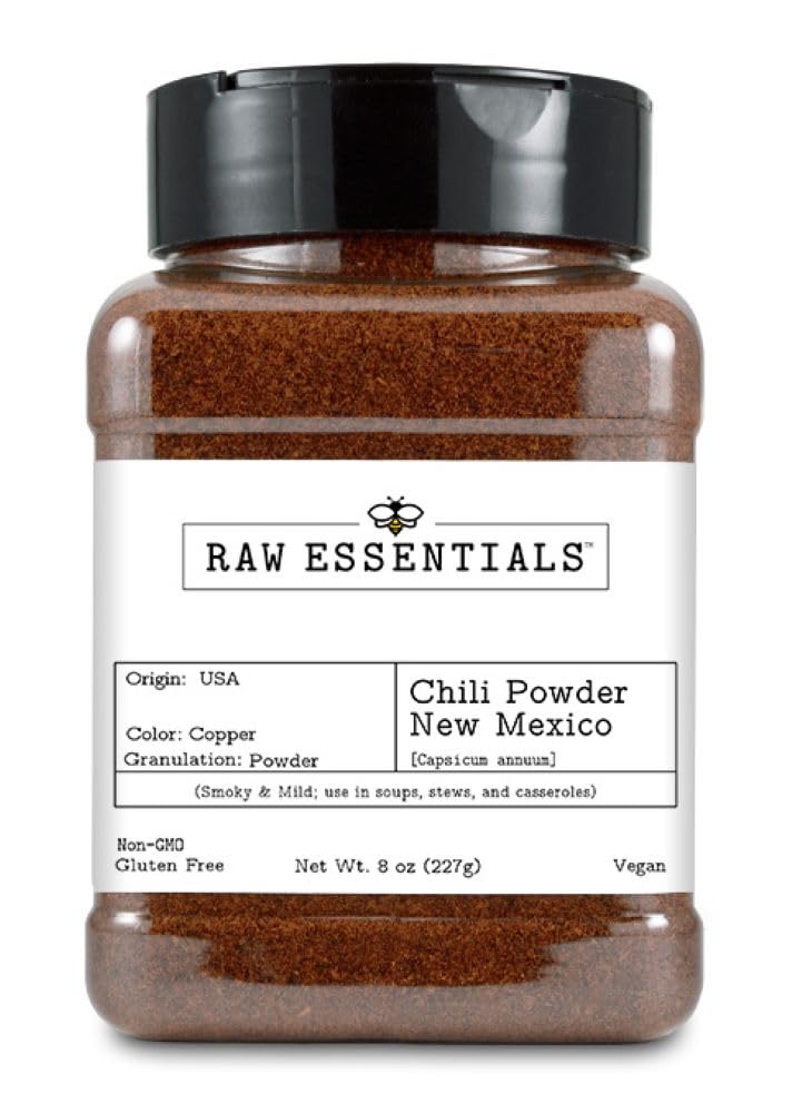 Amazon.com : Raw Essentials Red Chili Powder New Mexico - Smoky & Mild ...