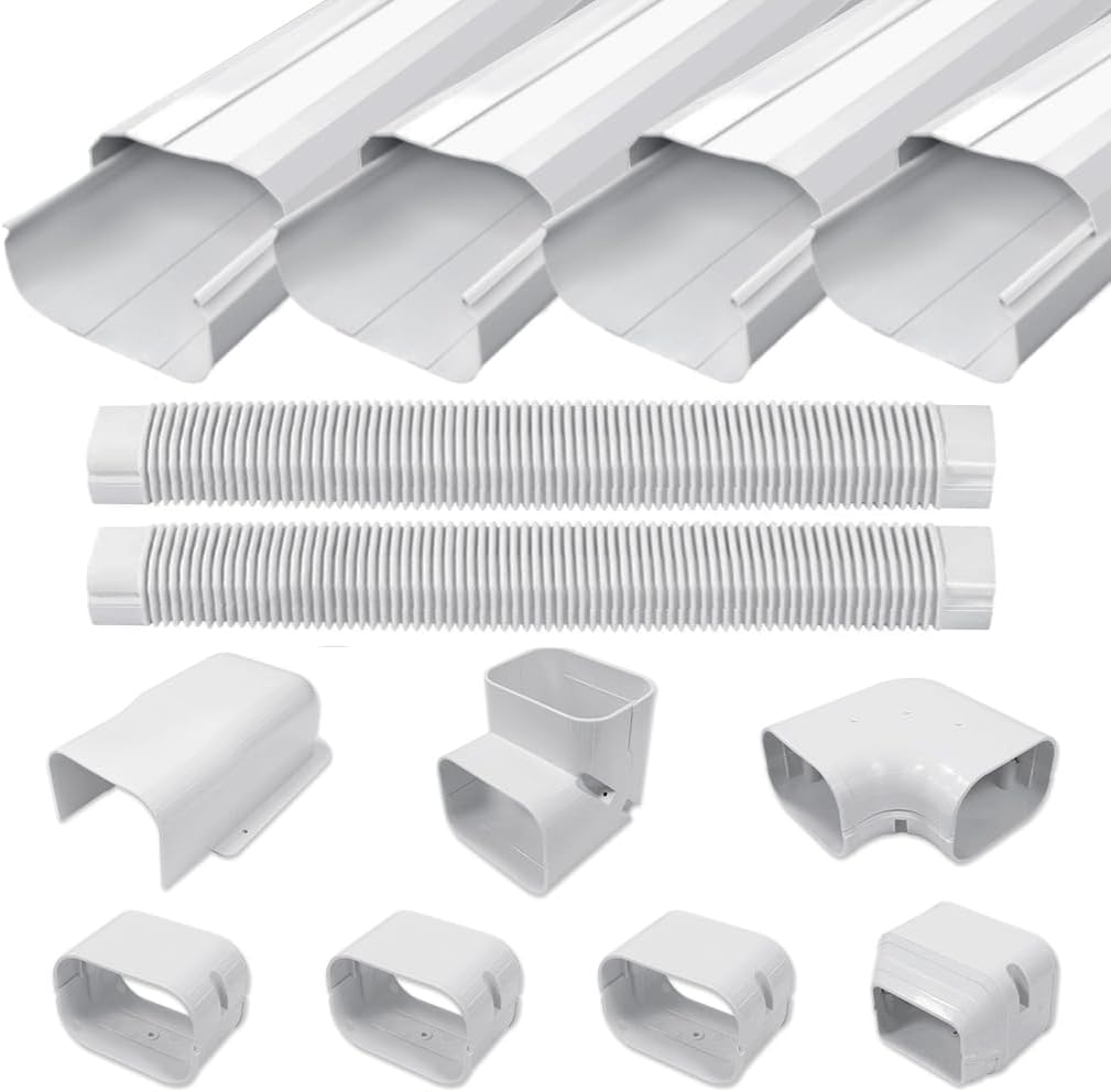 Amazon.com: Sealproof Mini Split AC Line Set Cover Kit, 3" Decorative ...