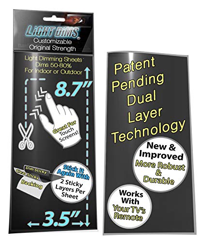 LightDims Customizable Dimming Sheets (2 Sheets) Original Strength Dims ...