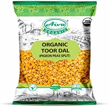 Amazon.com : AIVA ORGANIC TOOR DAL (Pigeon peas Split) - USDA Certified ...