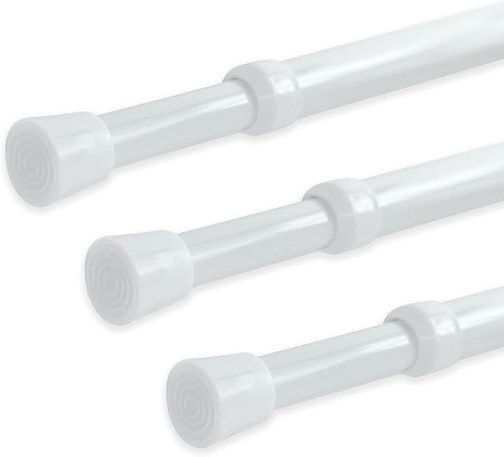 Amazon.com: YYWL&HP 3 Pack Spring Tension Telescopic Rod Curtain Rods ...
