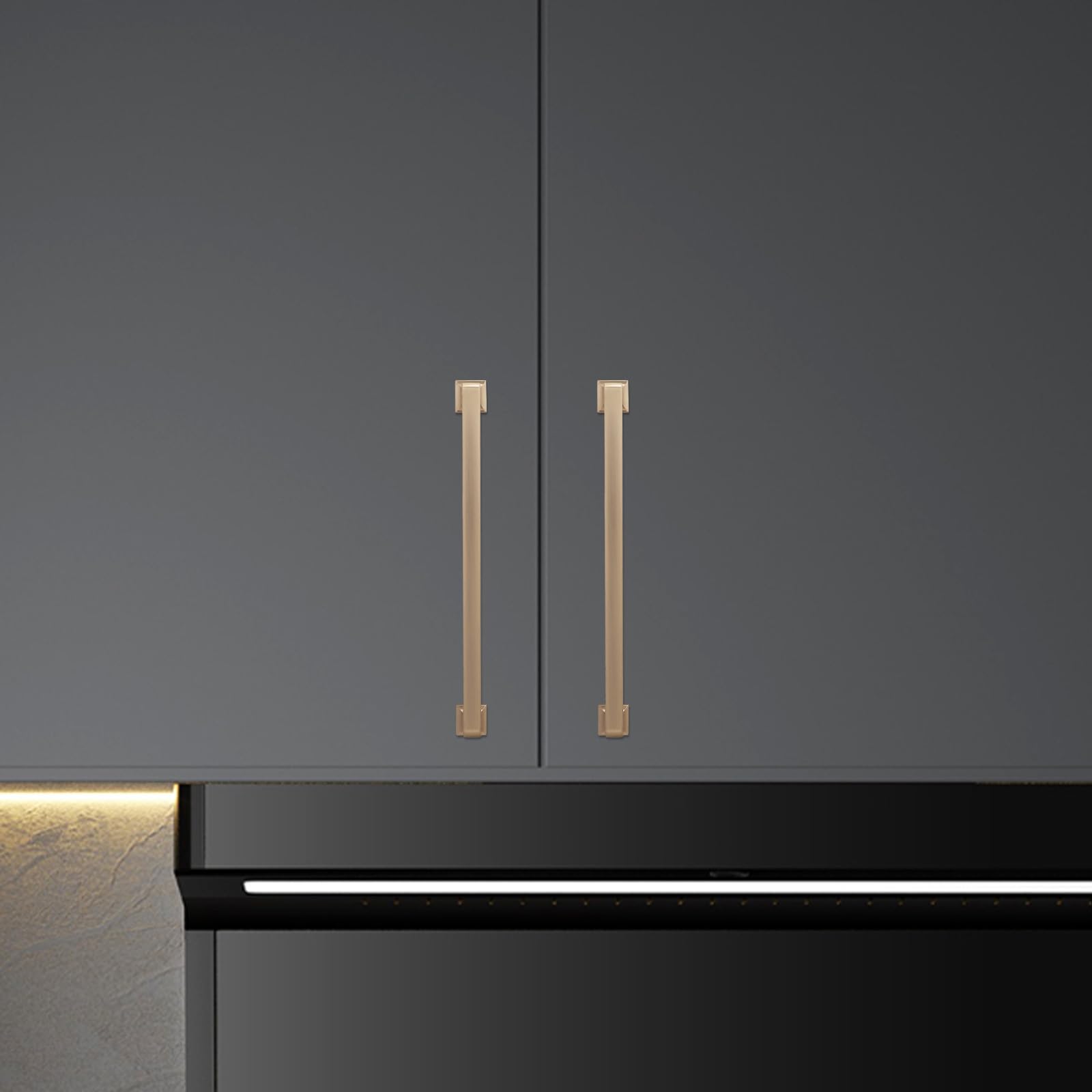 Snapklik.com : 6 Pack 10 Inch Champagne Bronze Kitchen Cabinet Handles ...