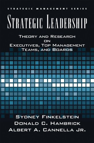 Amazon.com: Strategic Leadership: Theory and Research on Executives ...