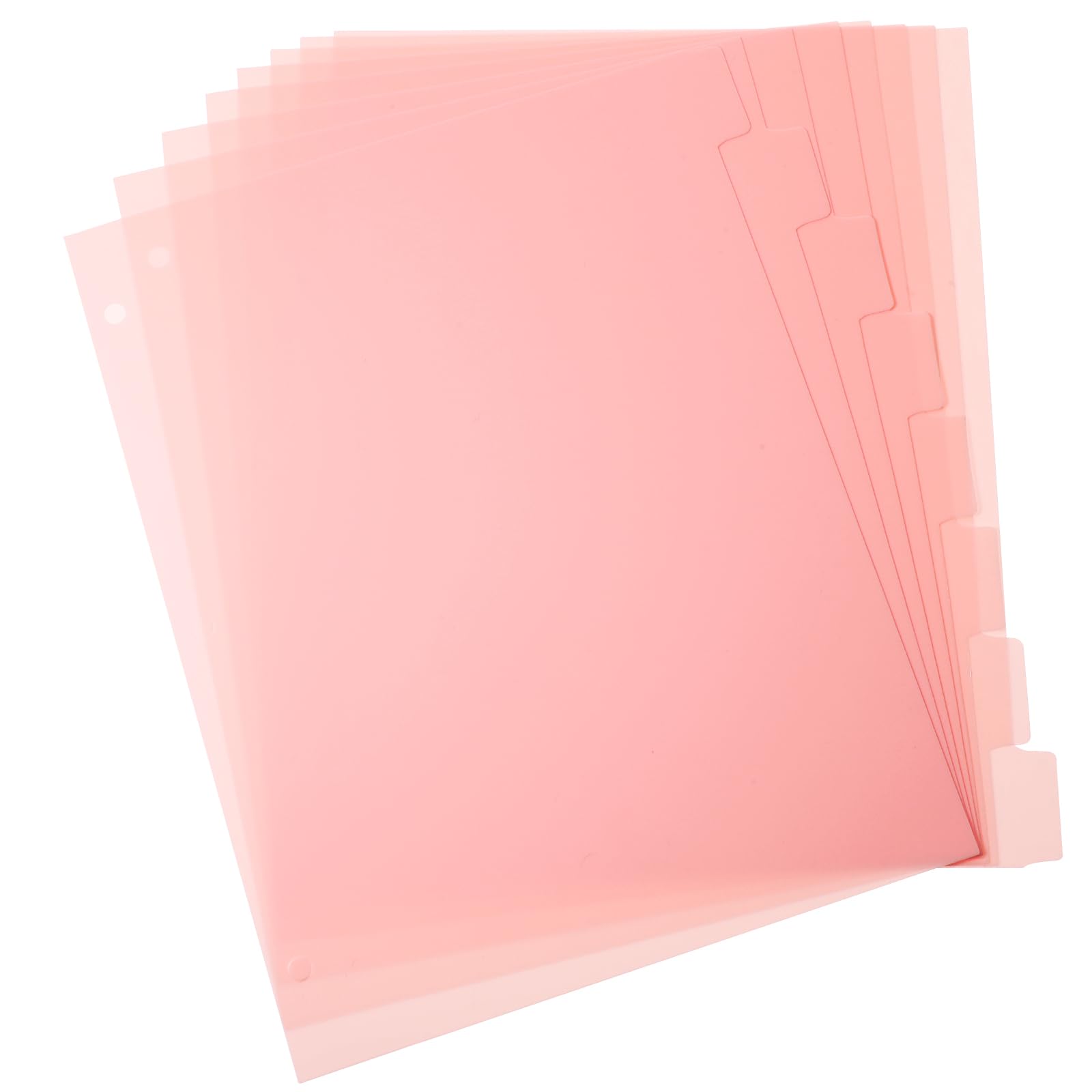 Amazon.com : Ptwola 8 Pcs Binder Dividers for 3 Ring Pink Sheet Binder ...