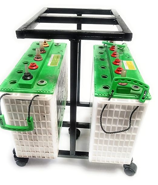 MA UPS Battery Inverter Trolly Stand for Home Flat and Tubular Battery ...