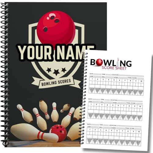 Amazon.com: Custom Bowling Score Book | Personalized Bowling Scorebook ...