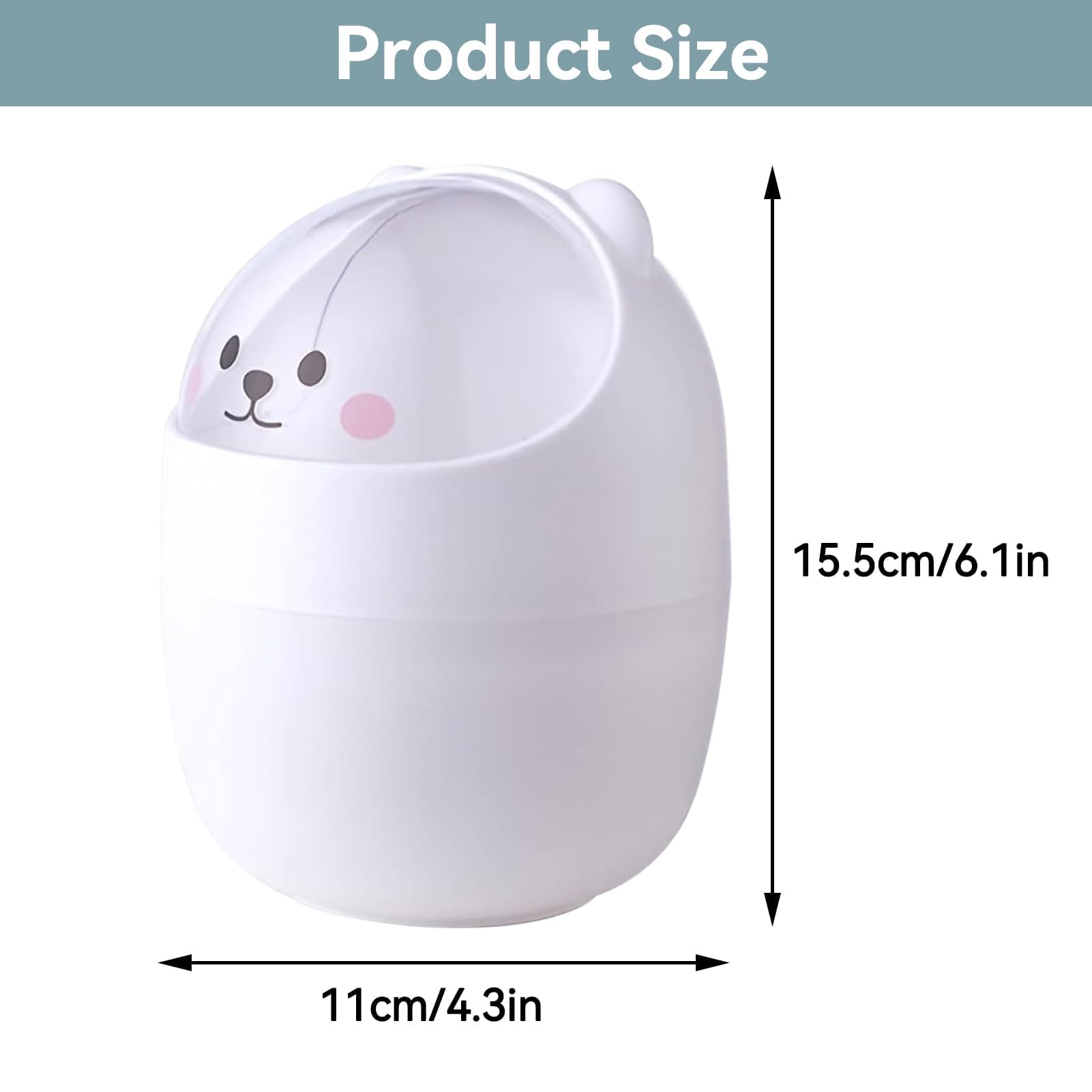 Snapklik.com : Small Garbage Can, Cute Mini Desktop Trash Can, Small ...