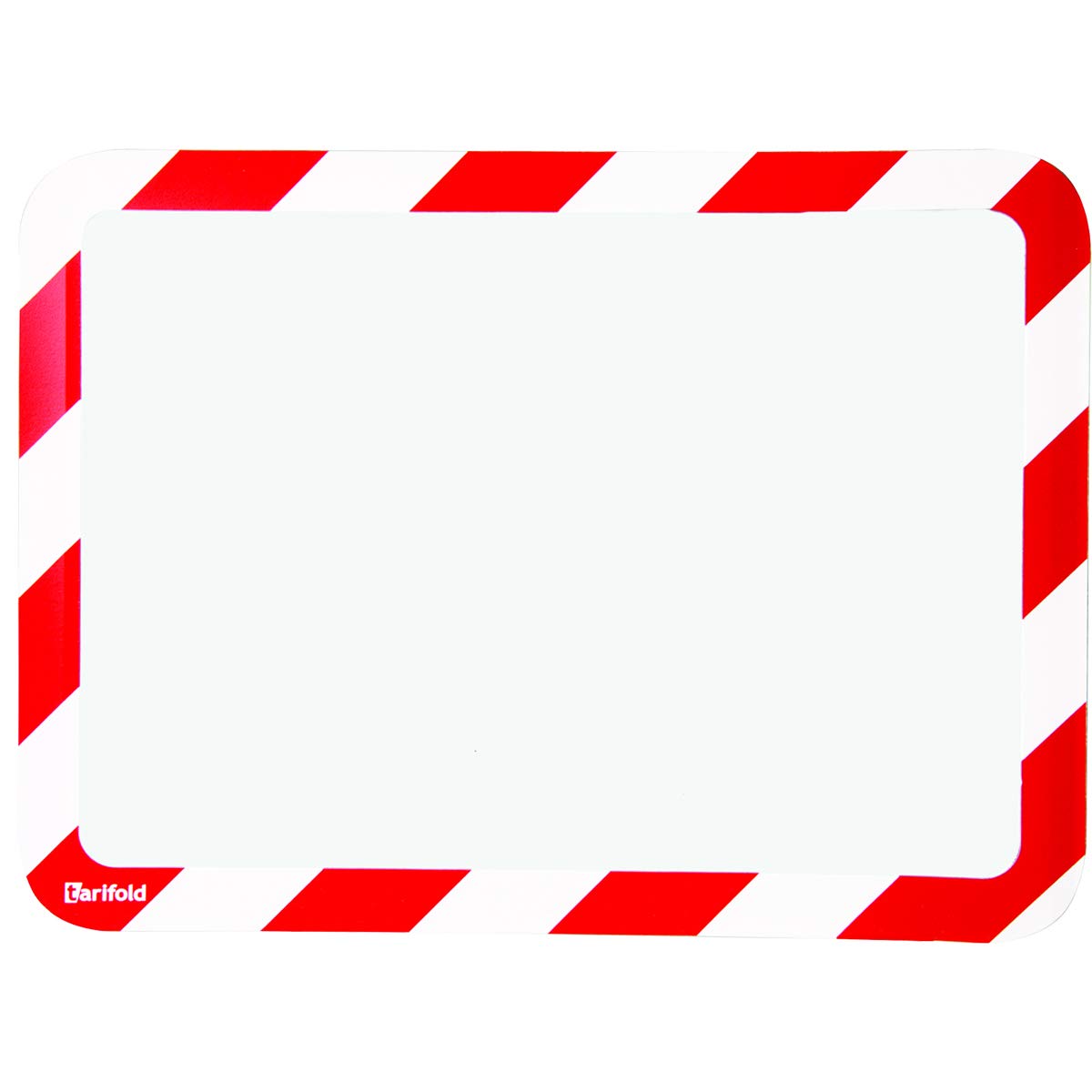 Snapklik.com : Tarifold Magnetic Safety Display Pocket - Red/White 2/Pack