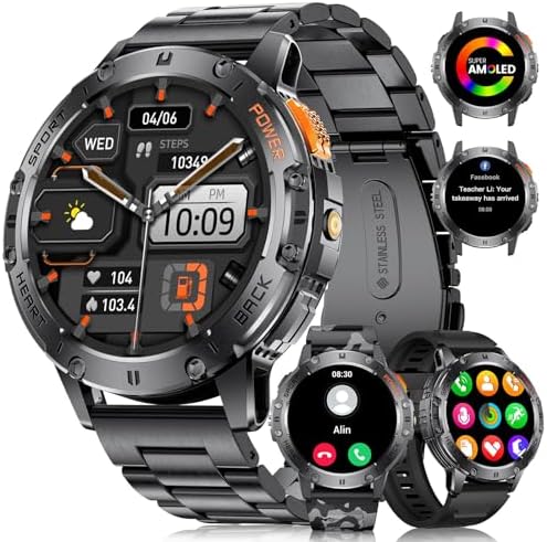 K52 Smart Watch for Men, Outdoor Bluetooth Sports Watch, 1.39in HD ...