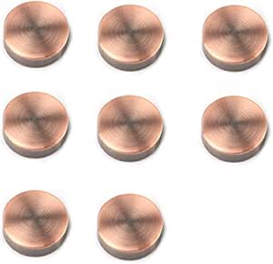 Amazon.com: 8PCS Mirror Screws Pure Copper Cap Decorative Mirror Nails ...
