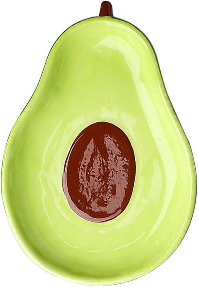 Amazon.com | Avocado Bowl Collectible Fruit Ceramic Glass Kitchen ...