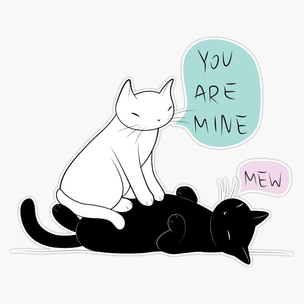 Amazon.com - Leyland Designs Cat, You are Mine Sticker Outdoor Rated ...