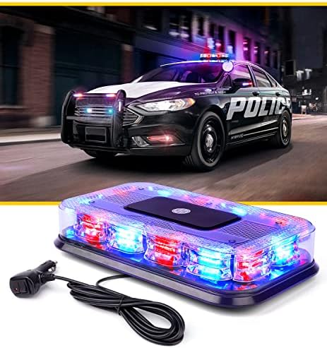 Amazon.com: LUMENIX 12" Rooftop Strobe Beacon Light 72 LED Magnetic ...