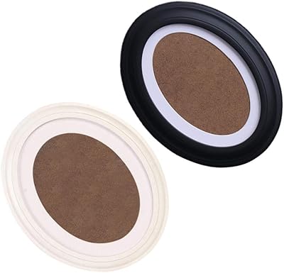 Amazon.com - FINGERINSPIRE 2Pcs Round Wooden Photo Frame Round Photo ...