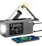 Amazon.com: NITIGO Emergency Weather Radio, 4000mAh NOAA Weather Alert ...