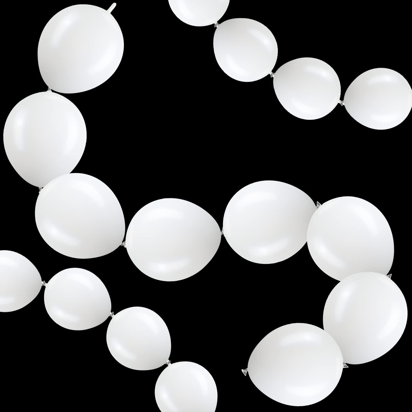 Amazon.com: Meanplan 100 Pcs Link Balloon Linking Latex Connected ...