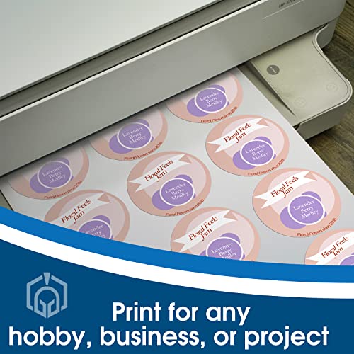 Snapklik.com : Spartan Industrial Printable Circle Laser Label - 1.5 ...