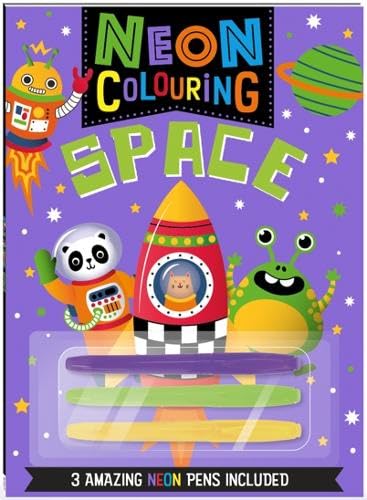 Neon Colouring Space : Bookoli: Amazon.co.uk: Books