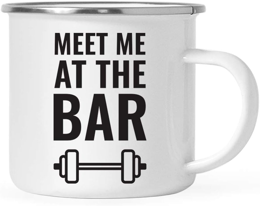 Amazon.com | Andaz Press Gym Workout Fitness Stainless Steel Campfire ...