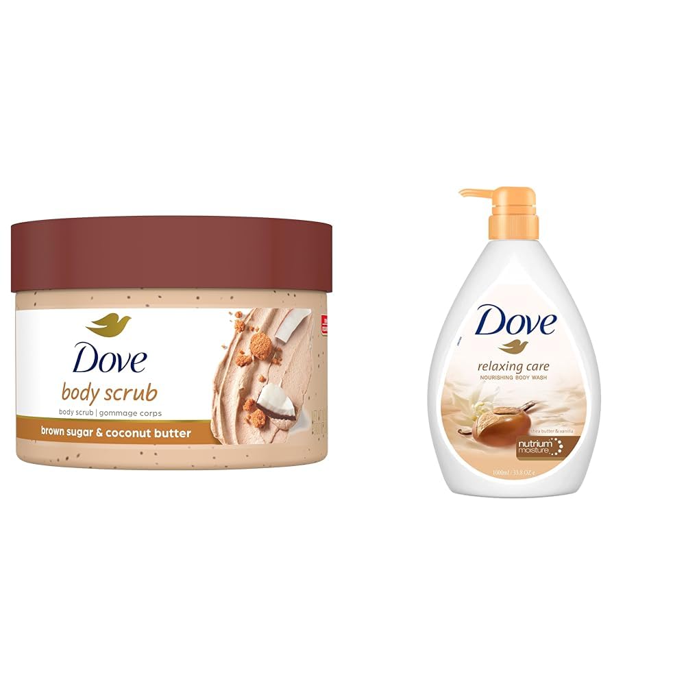 Buy Dove Exfoliating Body Polish Scrub for Dry Skin 298g & Dove ...