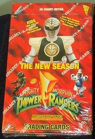 Mighty Morphin Power Rangers Red Trading Cards Box -36 Count : Amazon ...