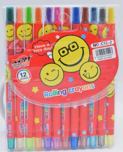 ROLLING CRAYONS,MULTI COLOUR, 12 PCS : Amazon.in: Home & Kitchen