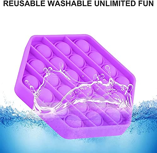Push Pop Bubble Sensory Fidget Toy Set ,Pop It Push Pop Silicone ...