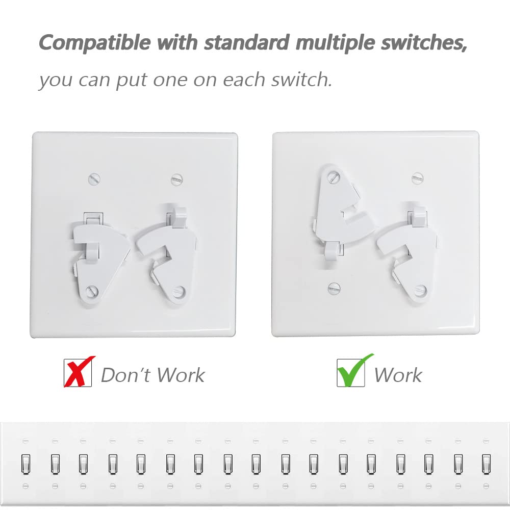 Snapklik.com : Toggle Light Switch Guard, ILIVABLE Child Proof Switch ...