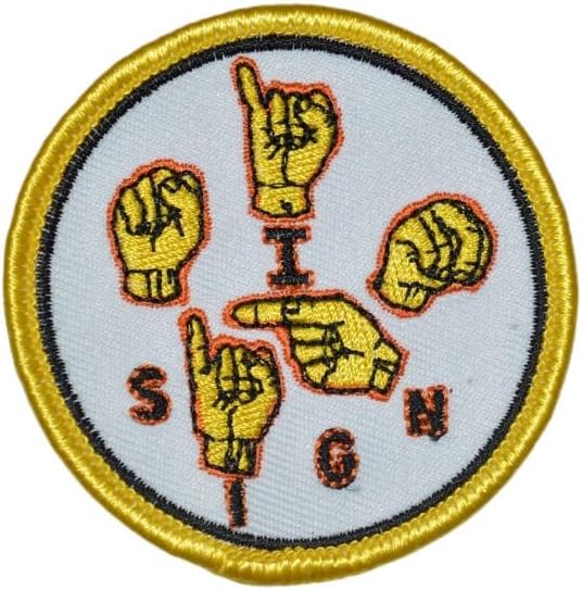 Amazon.com: I Sign Language Hand Symbols Patch