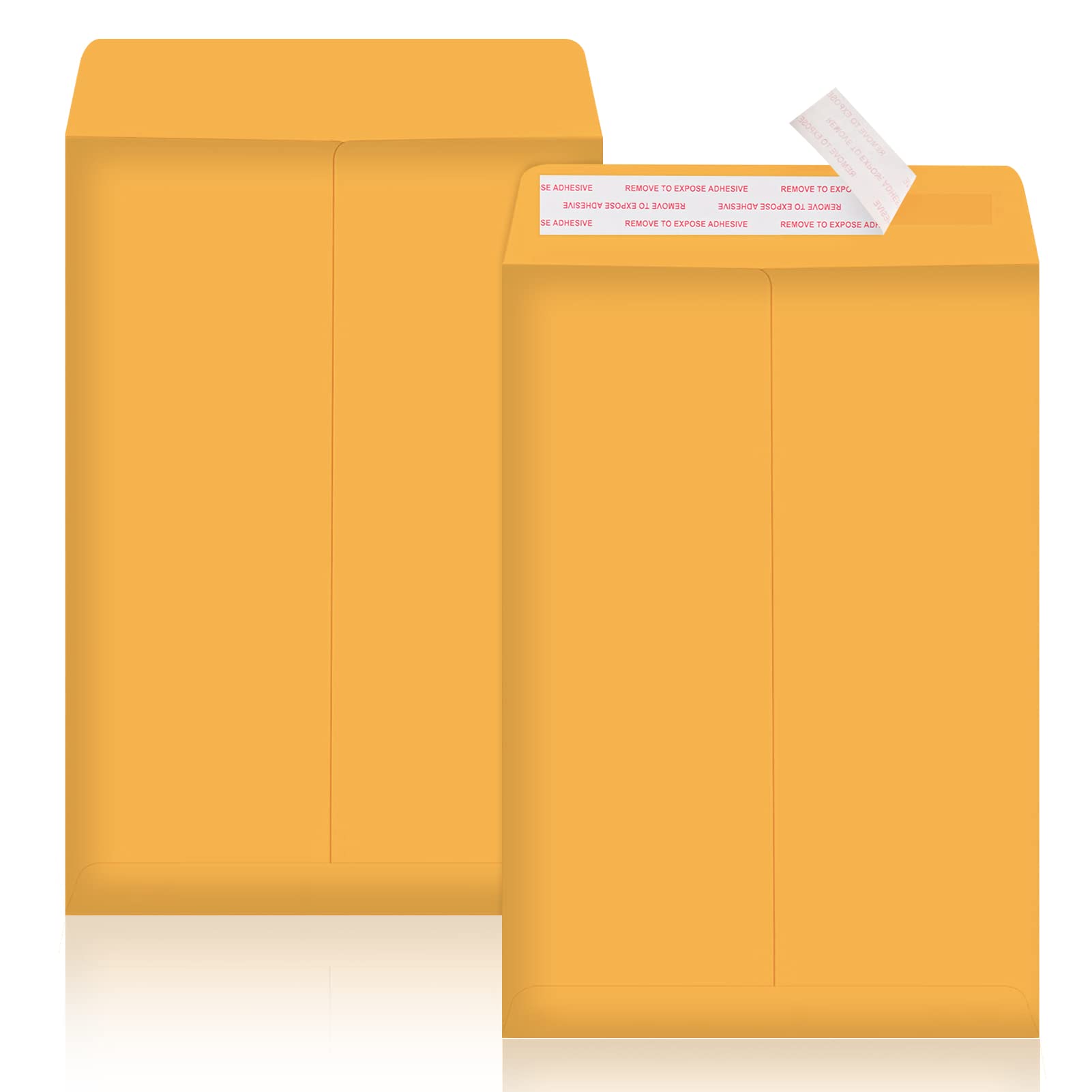 Snapklik.com : 200Pack Envelopes 6x9 Brown Kraft Catalog 6 X 9 Envelopes Self Seal For Mailing
