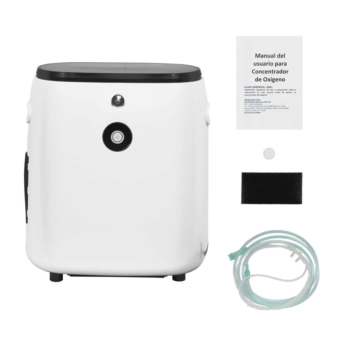 Concentrador de Oxígeno 7Lts Portátil Compacto OAB1 : Amazon.com.mx ...